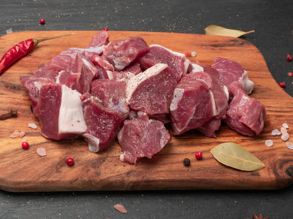 Fresh Australian Mutton Leg Boneless Cubes Online Delivery Dubai Fresh ...
