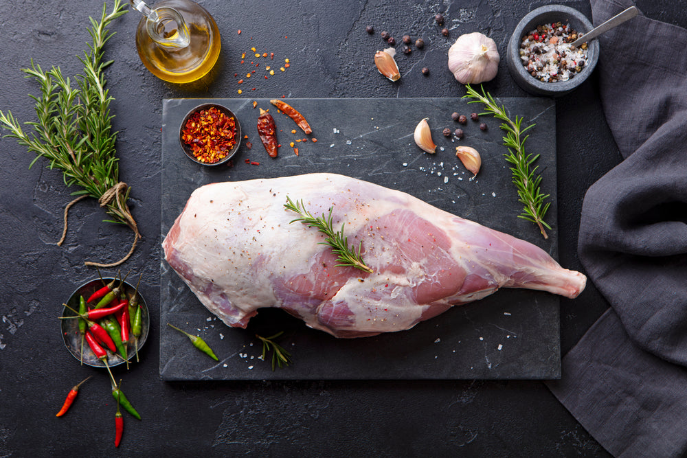 Fresh Indian Mutton Leg Bone in - 1 kg – Meat.N.More